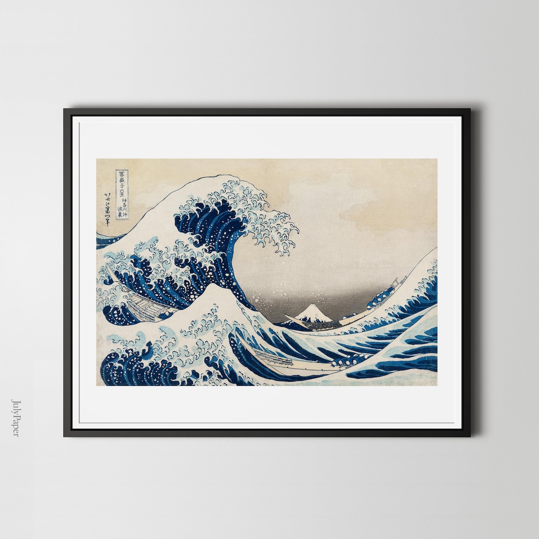 The Great Wave off Kanagawa by Hokusai, a Fine Art Print of Japan’s ...