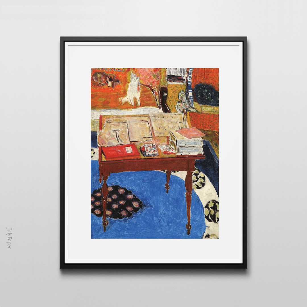 Pierre Bonnard 'work Table' Art Print: Vibrant Home Decor - Etsy