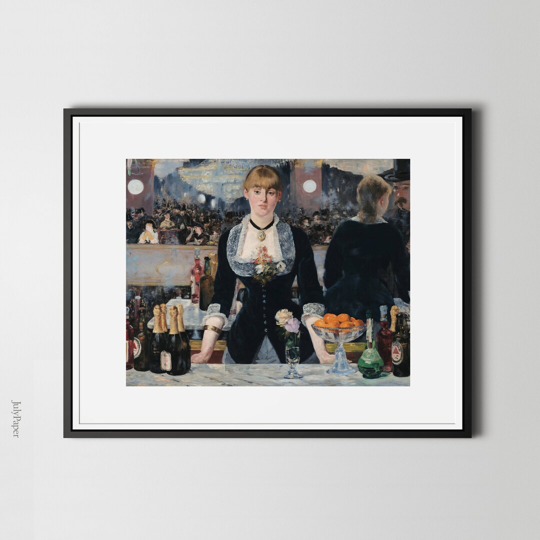 Manet Print: A Bar at the Folies-bergère, Parisian Scene, Museum ...