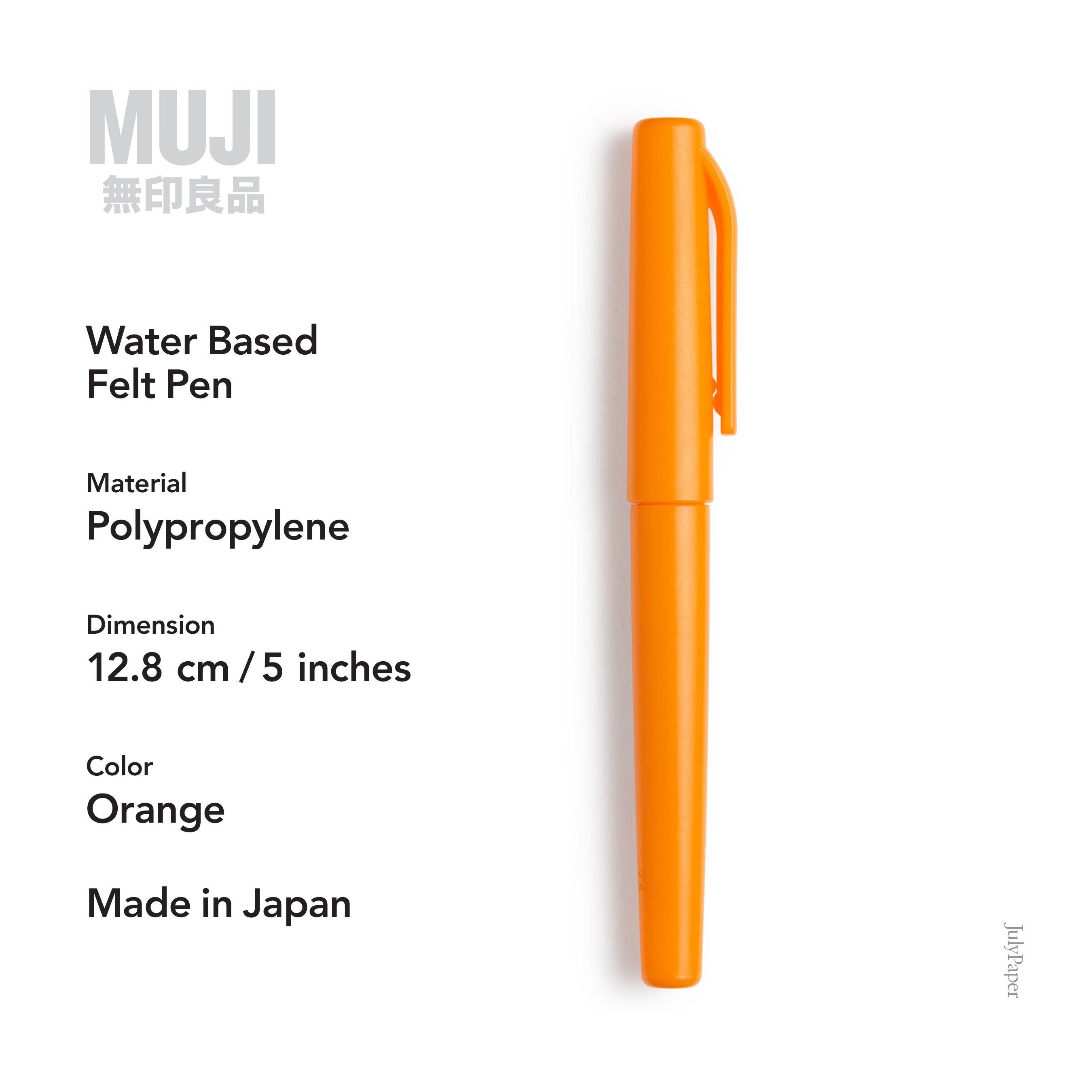Muji Sign Pen: Water-based Felt Tip Designer Pen Assorted Colours - Etsy