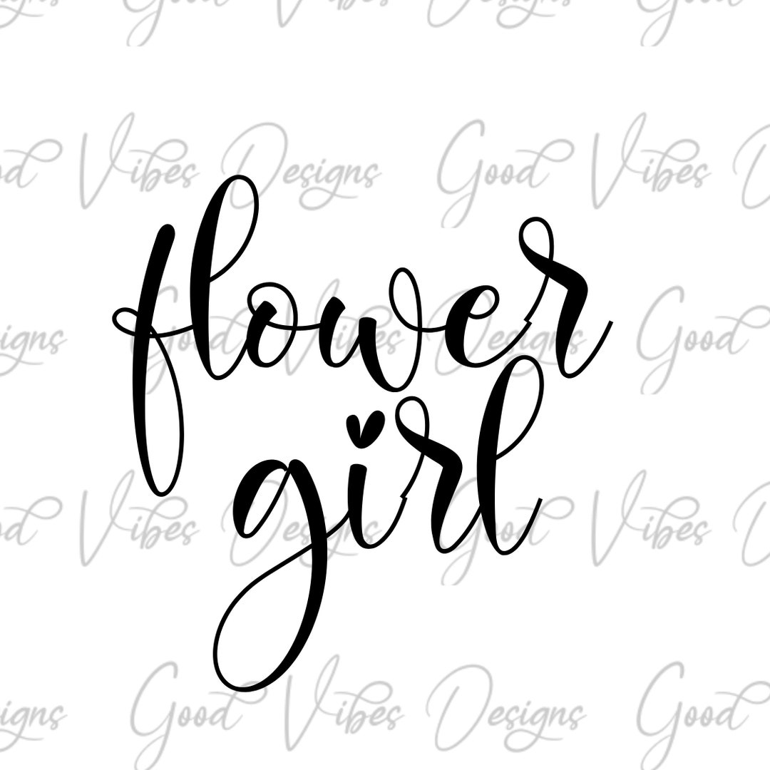 Flower Girl SVG, Bridal Party Svg, Flower Girl Shirt Design, Wedding ...