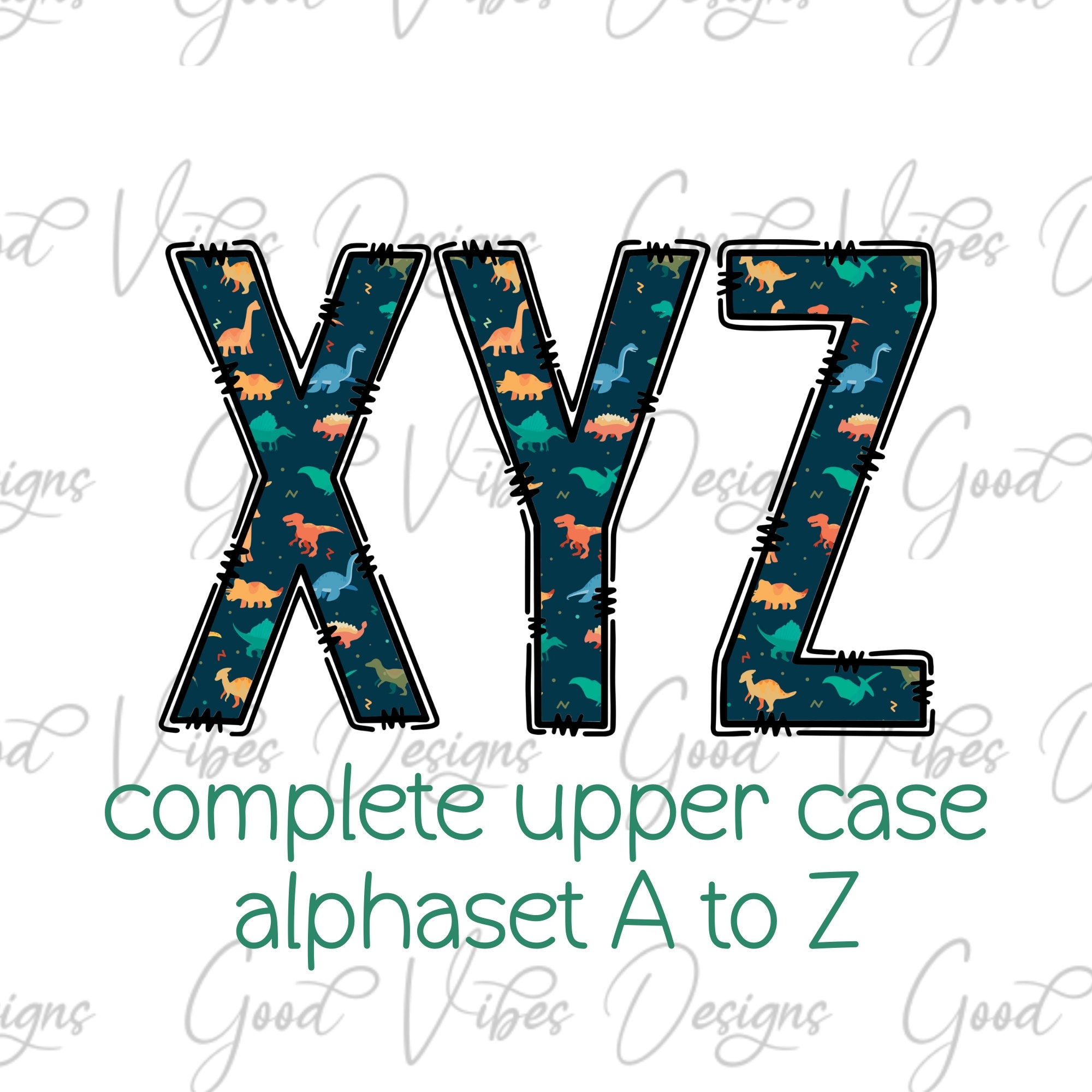 Dinosaur Themed Alphabet - Themed Alphabet, Dinosaurs, Dinosaur ...