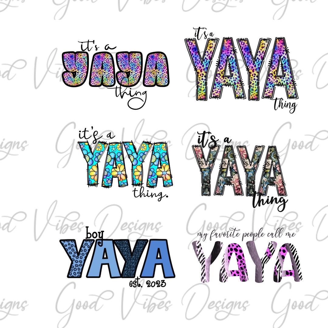 45 Yaya PNG Downloads, Yaya Sublimation Bundle, Yaya Sublimation PNG ...
