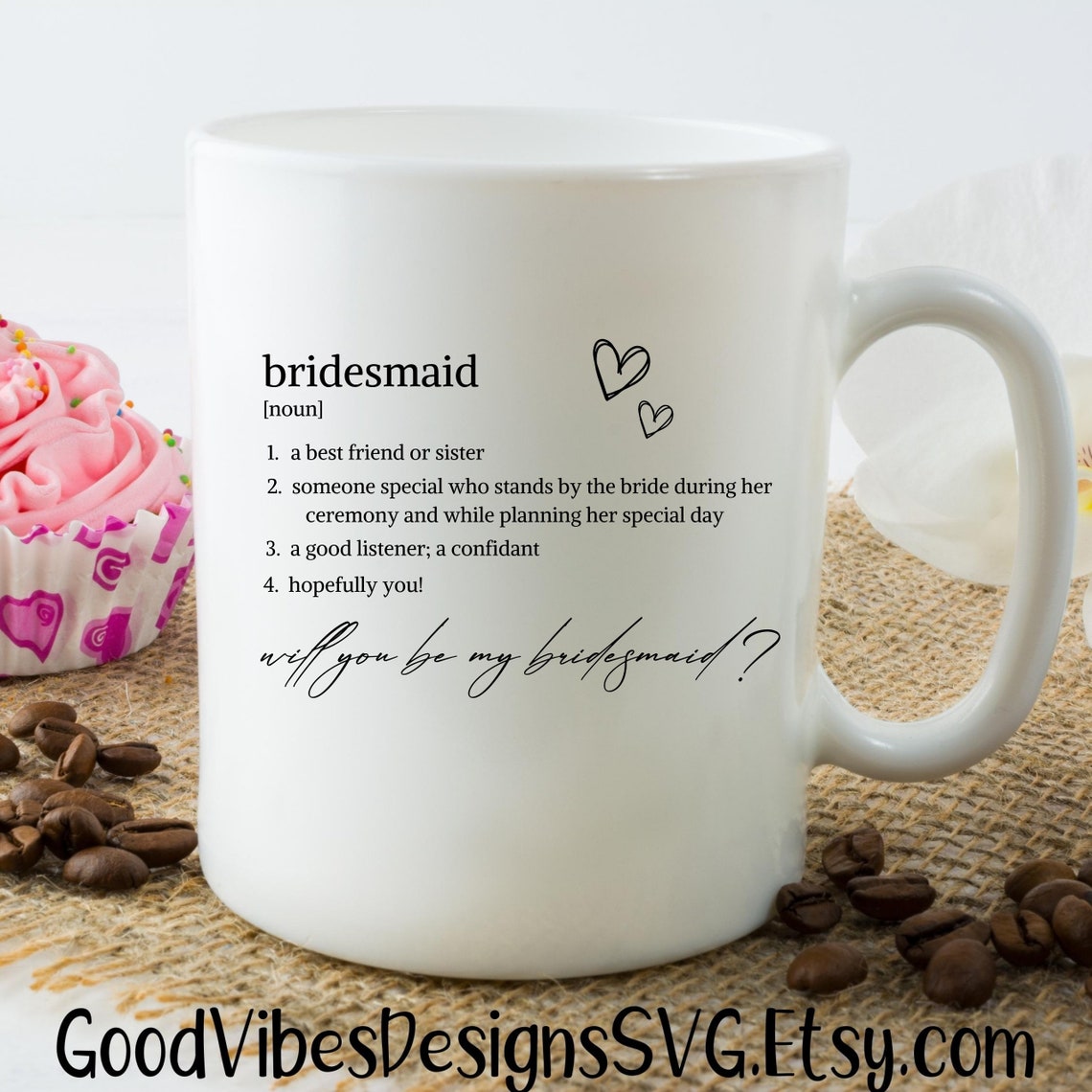 Bridesmaid Noun | Will You Be My Bridesmaid? - SVG & PNG Download ...