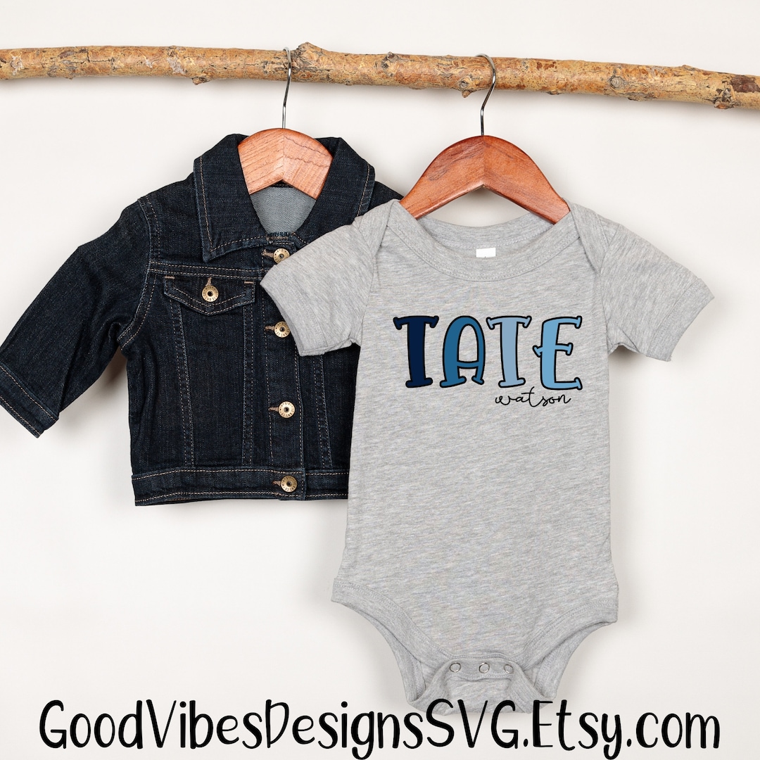 Custom Name PNG, Boy Sublimation Digital Download, Blue Letter Name ...