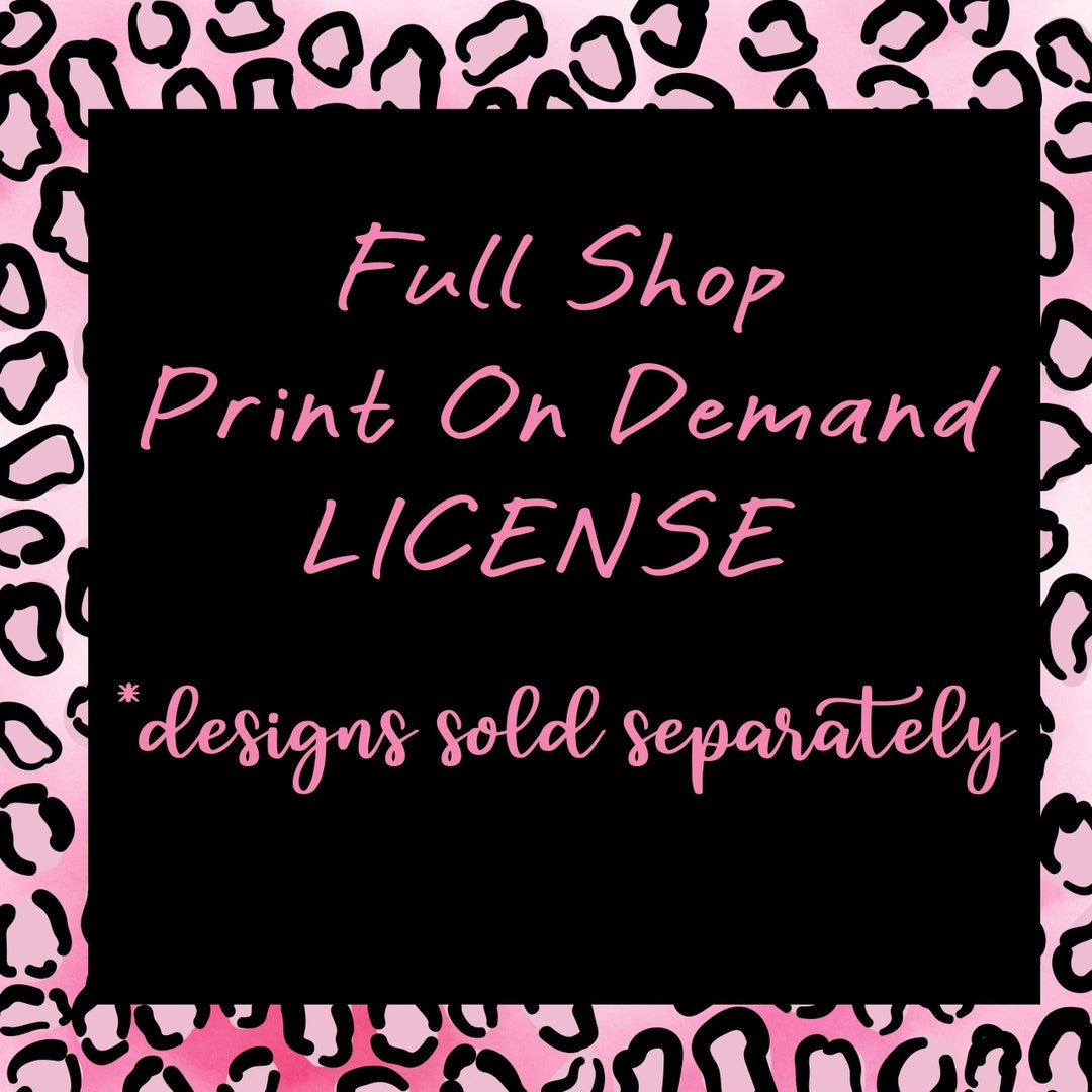 Full Shop Extended Commercial License, POD License for All Svg and ...