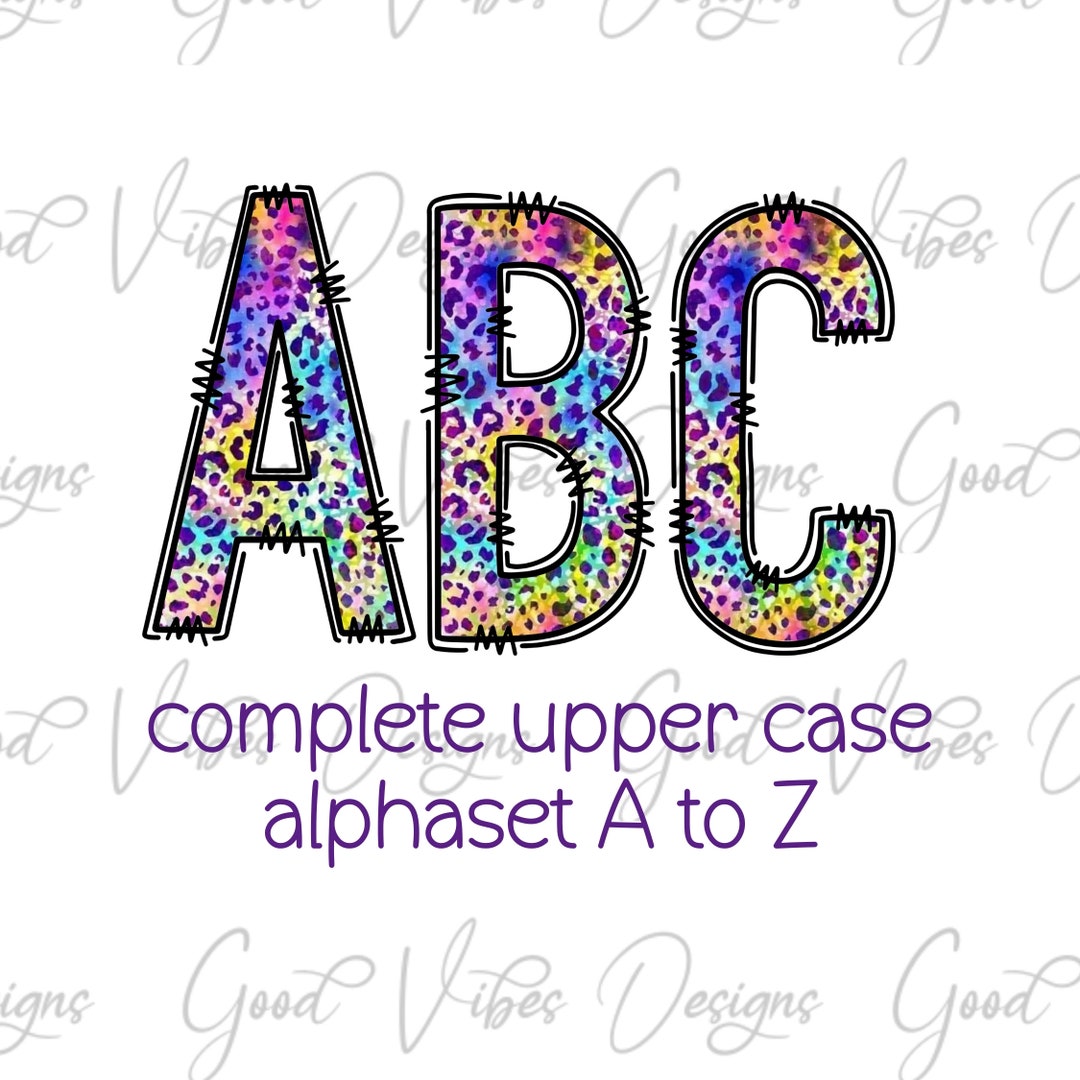 Leopard Alphabet, Make Your Own Designs, Alphabet Doodle, Leopard ...