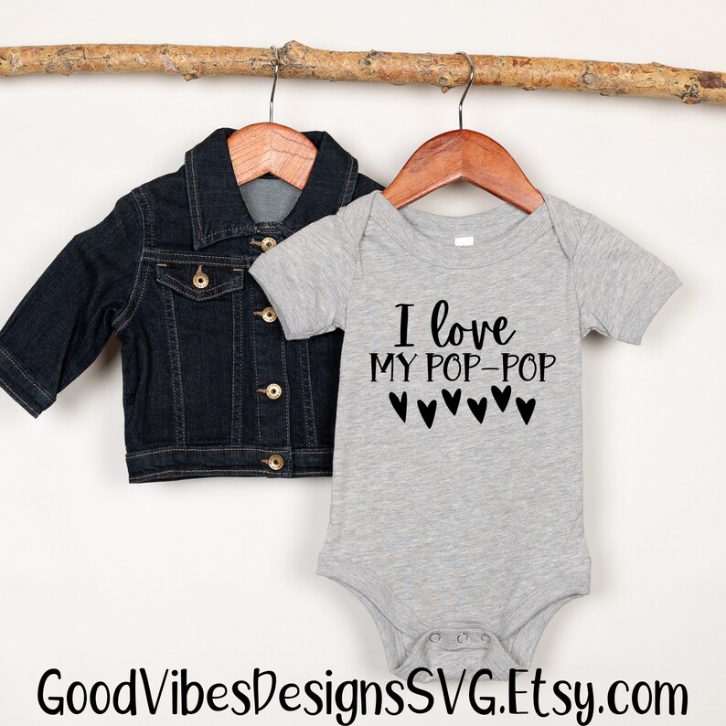 I Love My Pop-pop Svg, Just a Girl in Love With Her Pop Pop, New Poppop ...