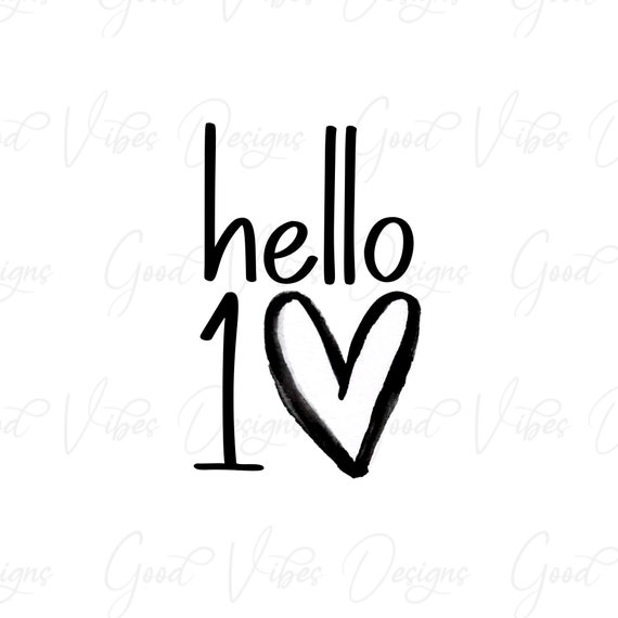 Hello 10 SVG & PNG Download 10 Year Old Tee 10 Year | Etsy