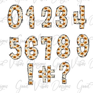 Halloween Alphabet Doodle Letters and Numbers PNG Download, Halloween ...