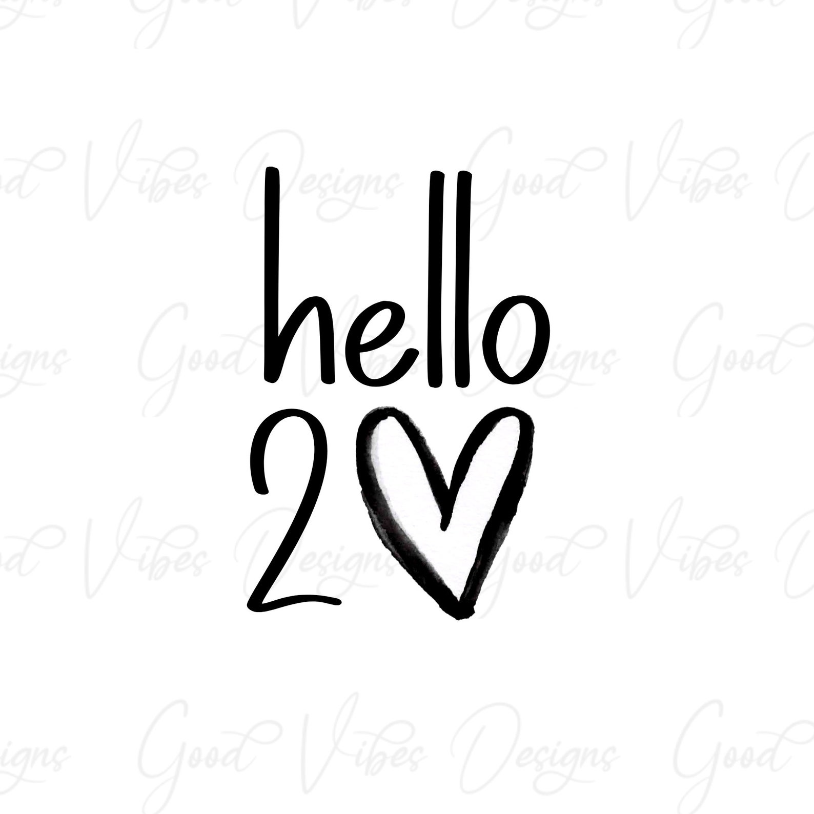 Hello 20 SVG & PNG Download 20 year old tee 20 year | Etsy