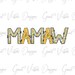 Flower MAMAW PNG Download - Sublimation Download - Mamaw Clipart ...