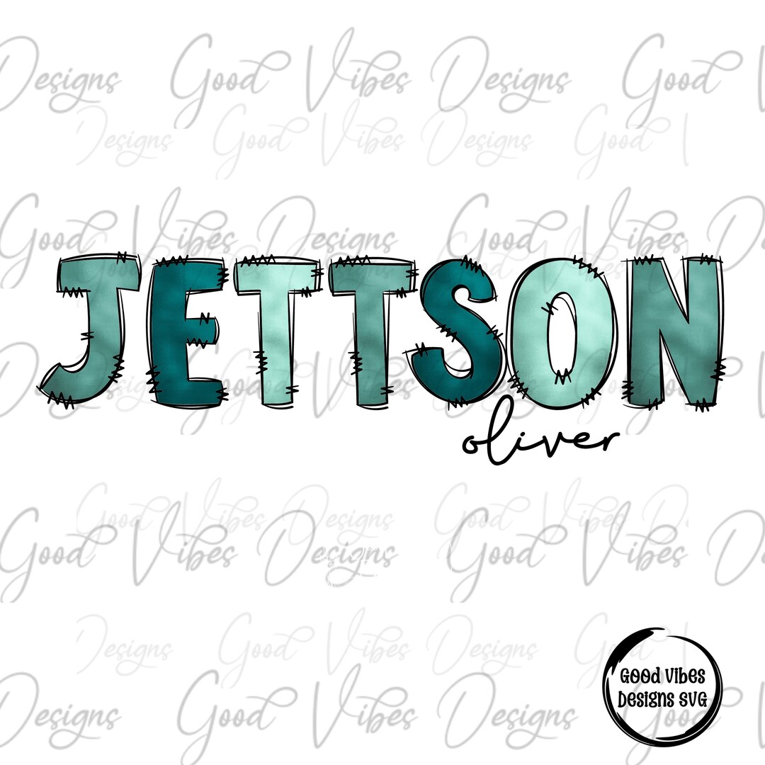 Custom Name PNG, Boy Sublimation Digital Download, Green Letter Name ...