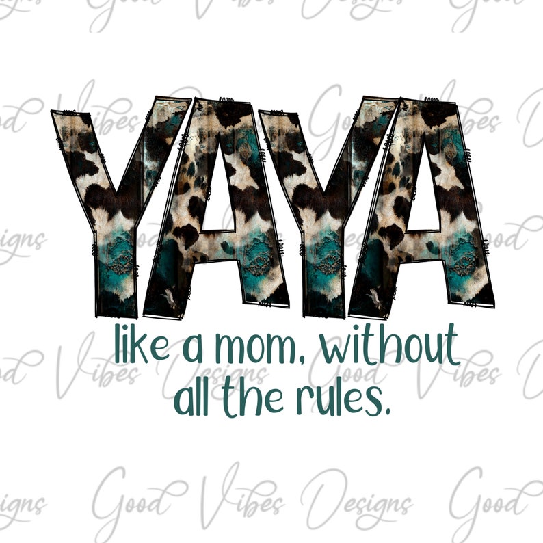 Yaya Western Png, Yaya Cowhide Png, Yaya Tote Bag Design, New Yaya ...