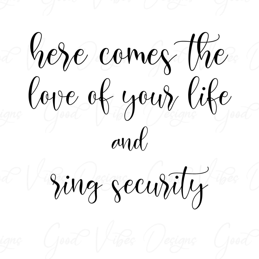 Ring Bearer Sign Svg, Ring Security Svg, Ring Bearer Svg, Wedding Svg ...