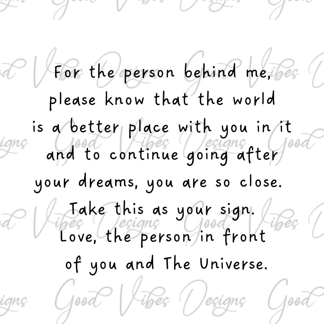 For the Person Behind Me - SVG & PNG Download - Women Supporting Women ...