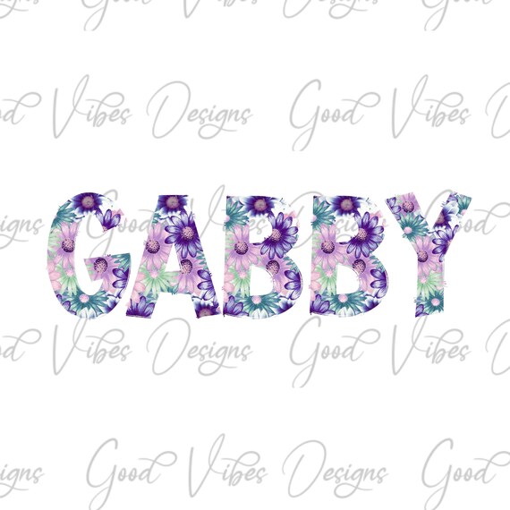 Gabby Name In Blue