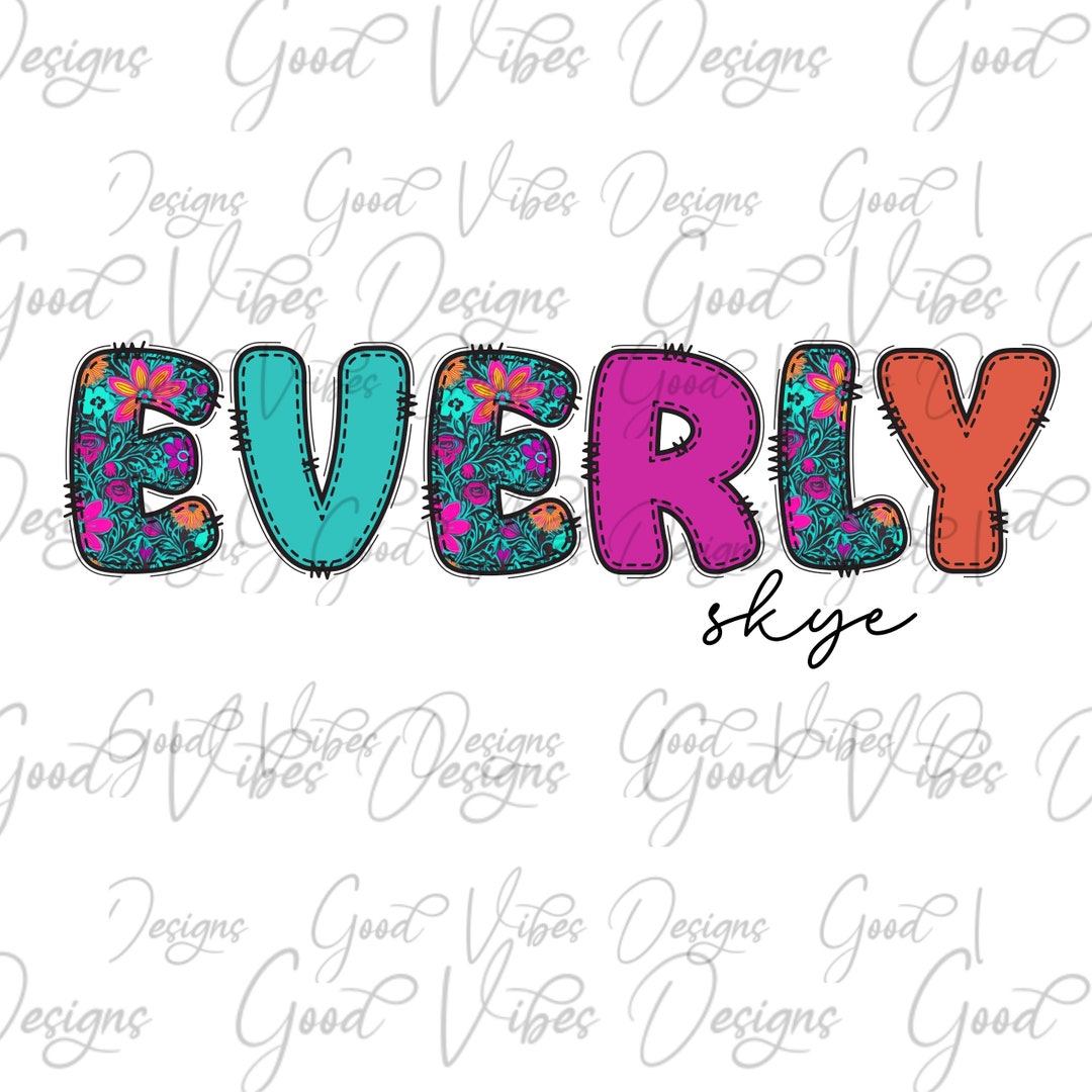 Custom Floral Name PNG, Girl Sublimation Digital Download, Shabby Chic ...