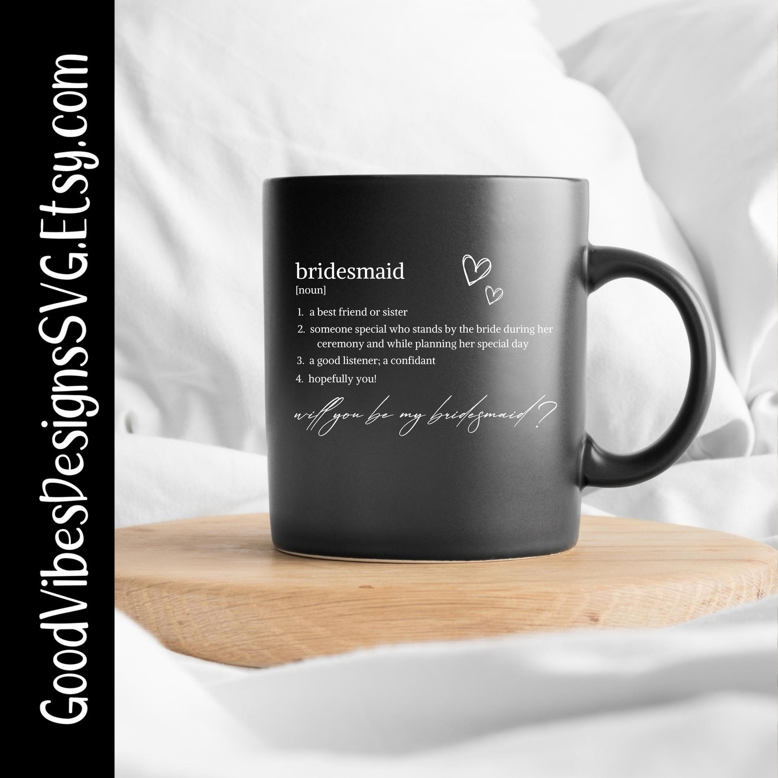 Bridesmaid Noun | Will You Be My Bridesmaid? - SVG & PNG Download ...