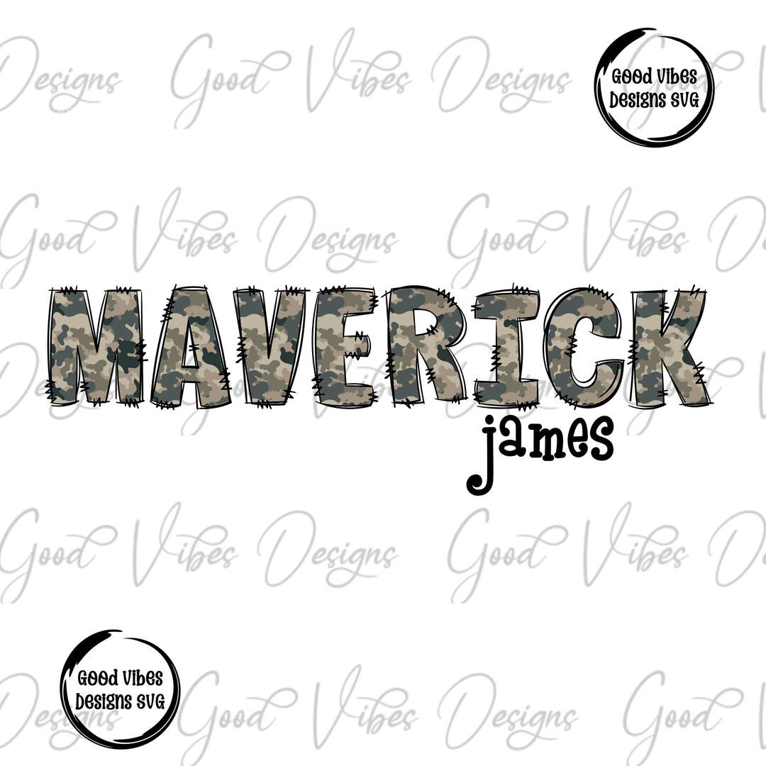 Custom Camo Name PNG, Boy Sublimation Digital Download, Camo Letter ...