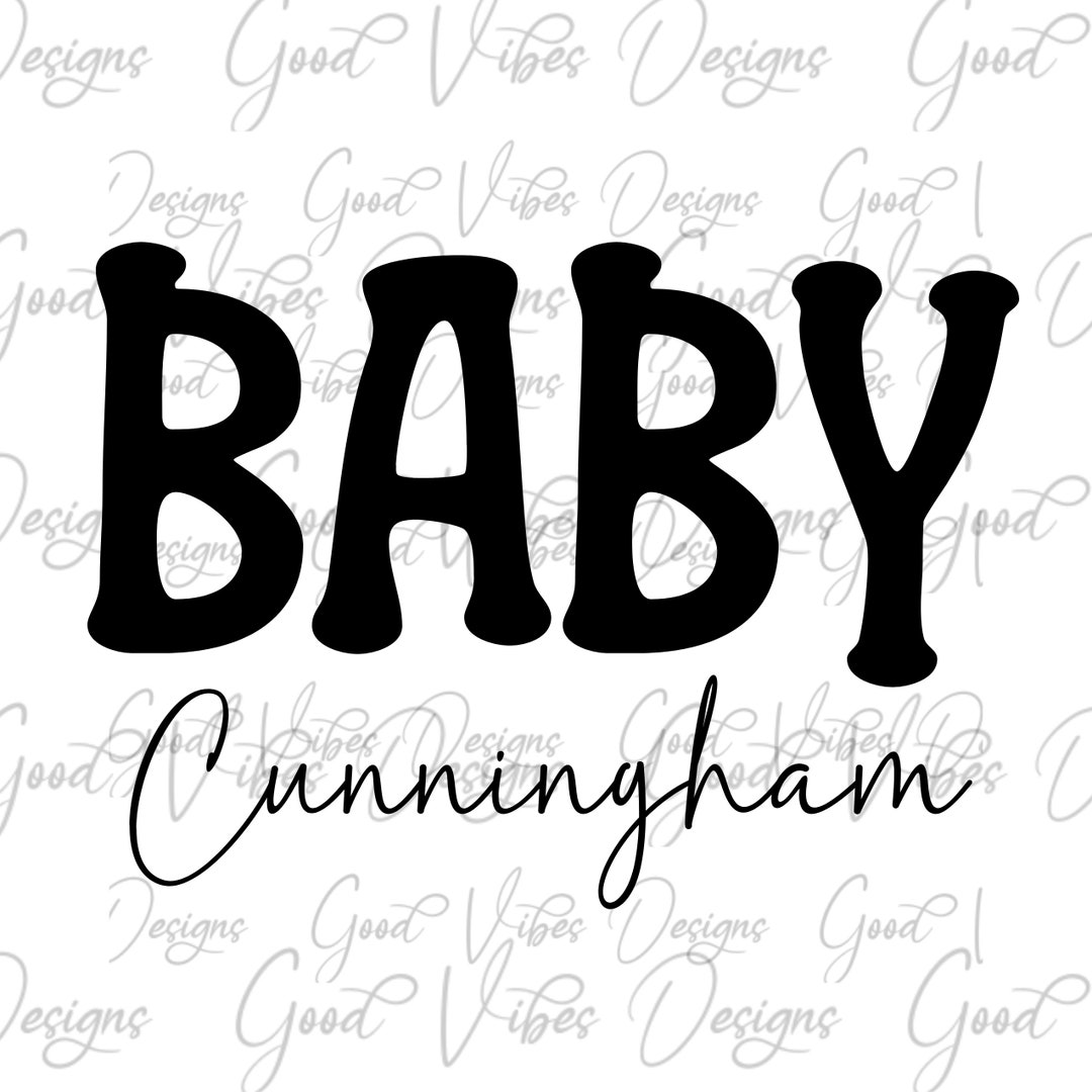 Personalized Baby Name Shirt SVG, Custom Baby Svg, Baby Last Name SVG ...