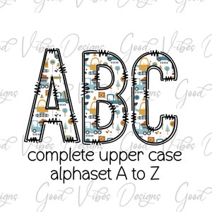 Construction Themed Alphabet, Construction Doodle, Construction Trucks ...