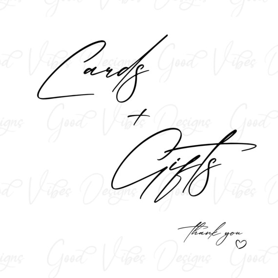 Cards & Gifts Sign Svg Cards Svg Gifts Svg Wedding Sign - Etsy