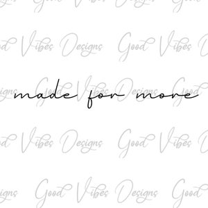 Made for More SVG & PNG Download Christian Svg Uplifting - Etsy