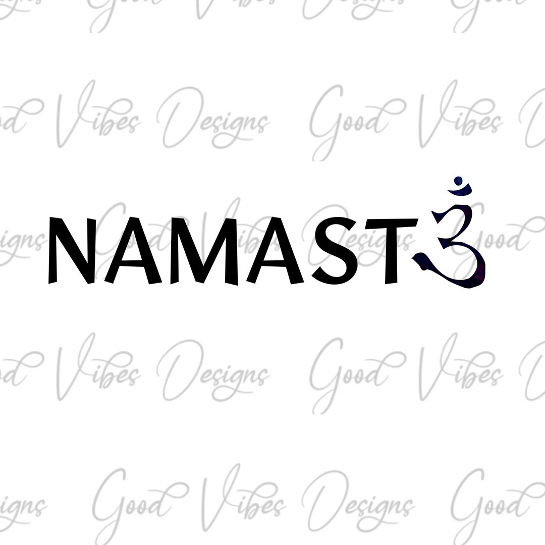 Namaste With OM Symbol - PNG Sublimation Download - Motivational Png ...