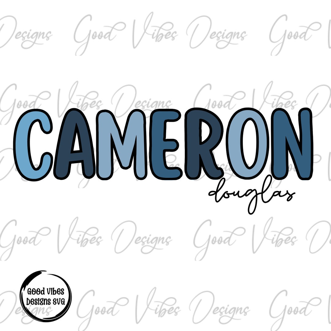 Custom Name PNG, Boy Sublimation Digital Download, Blue Letter Name ...
