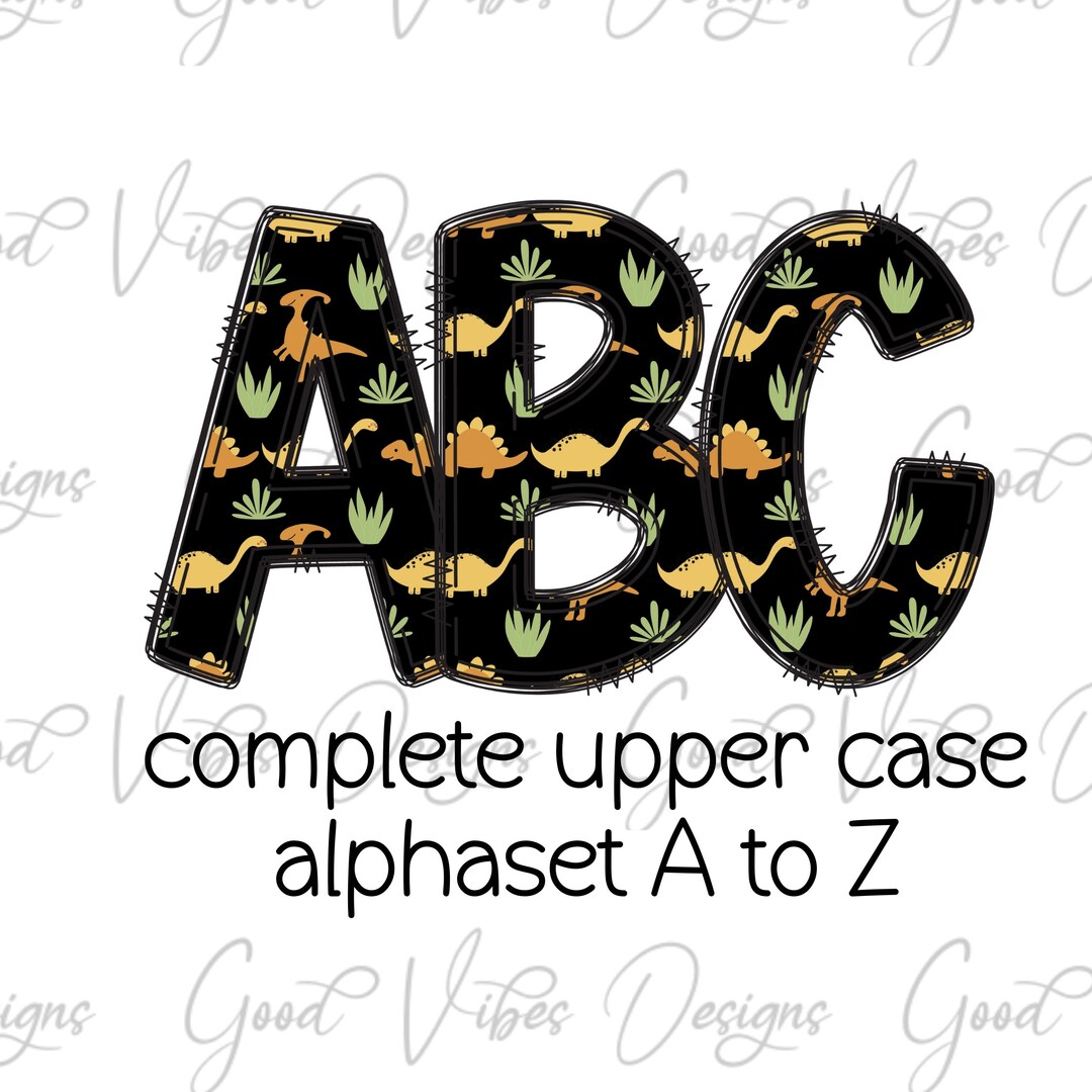 Dinosaur Themed Alphabet - Themed Alphabet, Dinosaurs, Dinosaur ...
