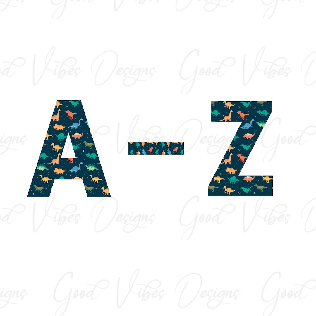 Dinosaur Themed Alphabet Themed Alphabet Dinosaurs - Etsy