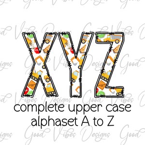 Construction Themed Alphabet, Construction Doodle, Construction Trucks ...