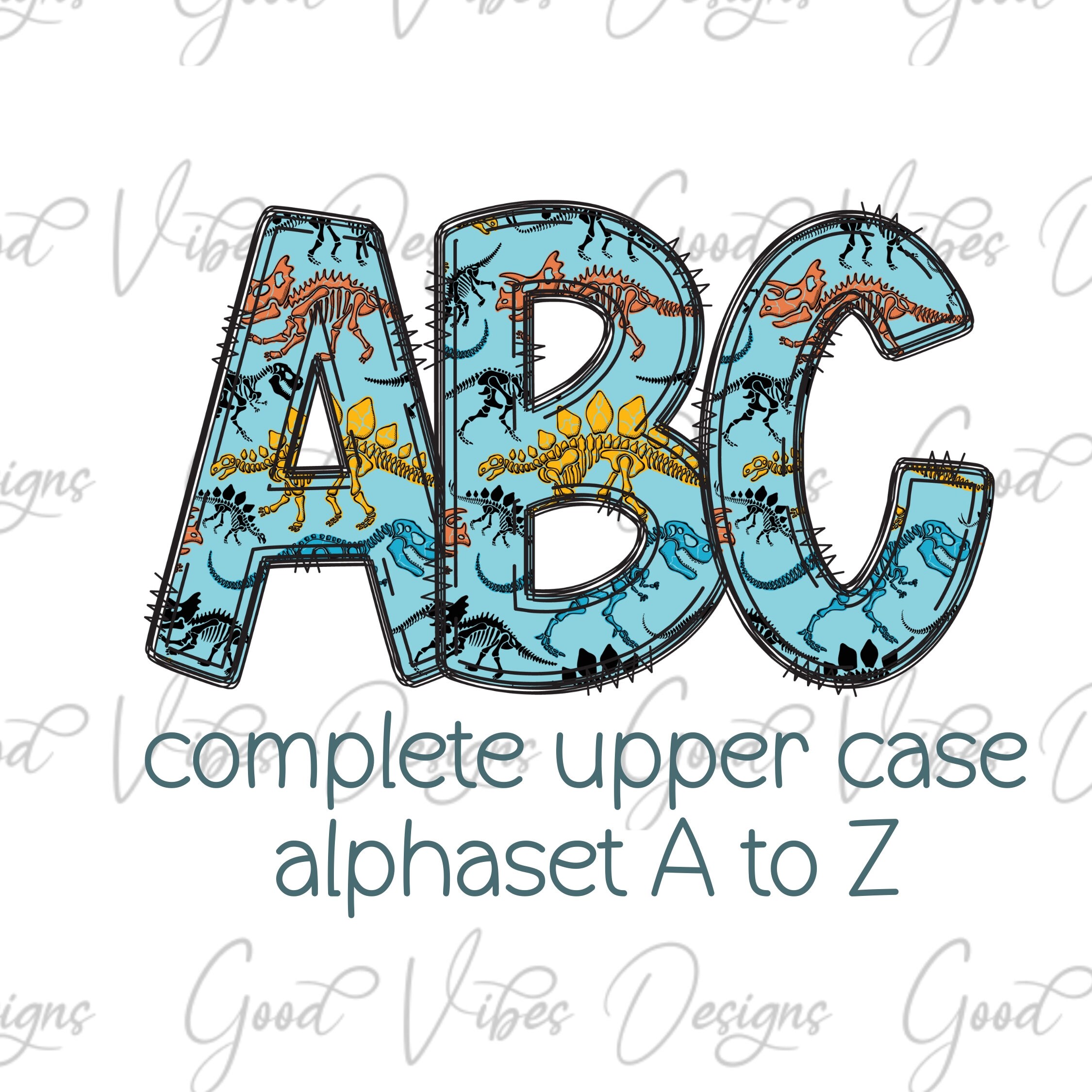 Dinosaur Themed Alphabet - Themed Alphabet, Dinosaurs, Dinosaur ...