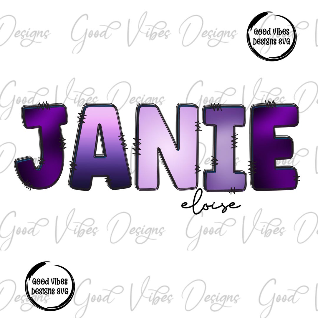 Custom Purple Name PNG, Girl Sublimation Digital Download, Purple Name ...
