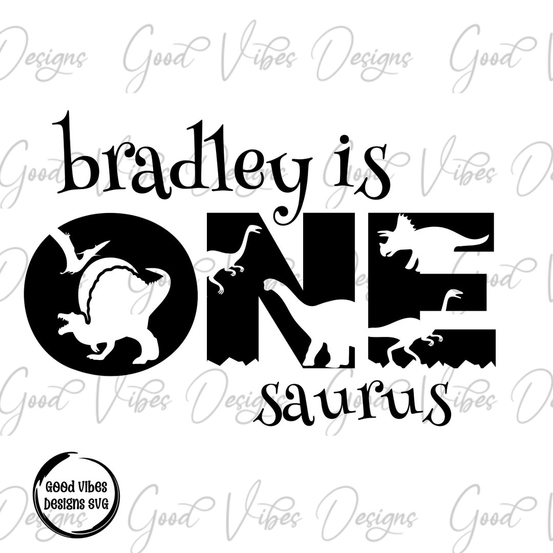 Custom One Two Three Year Old Saurus Svg, Dino Custom Birthday Svg ...