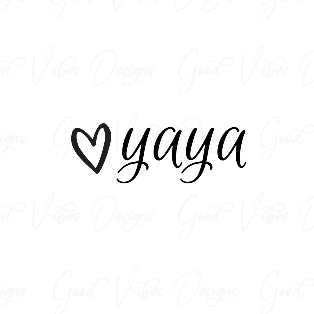 Yaya SVG, Minimalist Yaya Svg, Yaya Tshirt Svg, Yaya Shirt Svg, Gift ...