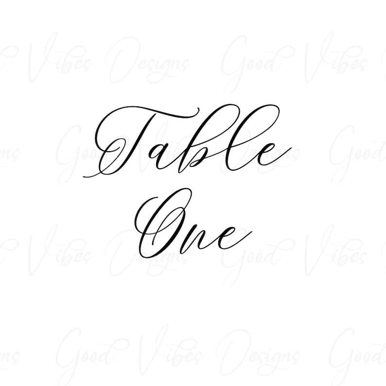 Table Numbers Svg Wedding Tables Svg Party Tables Svg Event - Etsy