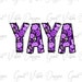 Yaya Flower PNG Sublimation Download - Yaya Clip Art, New Yaya Shirt ...