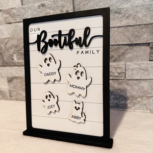 Halloween Family Sign, Our Bootiful Family Sign, Personalized Halloween ...