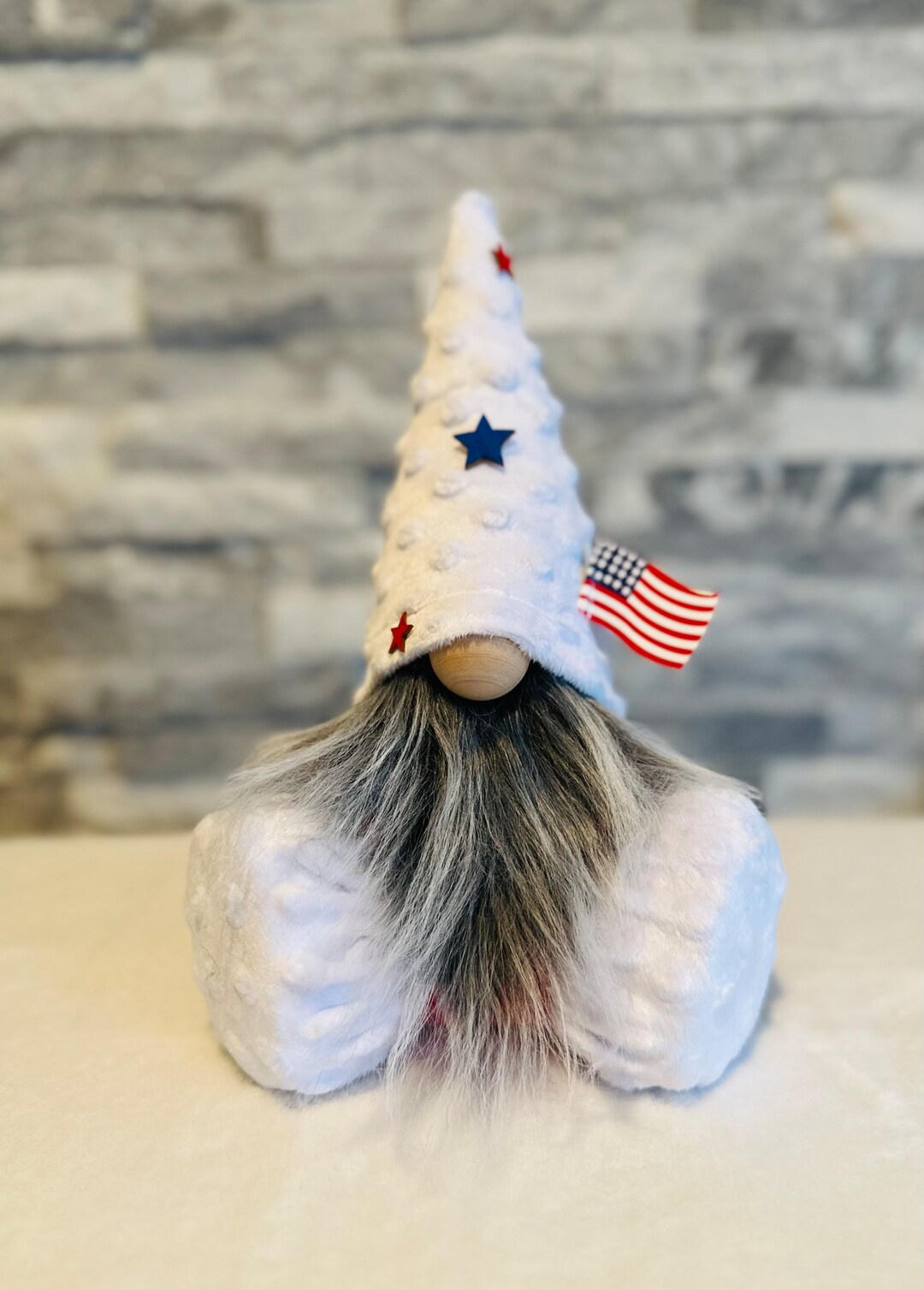 Patriotic Gnome • 4th of July Gnome • Red White & Blue • Tiered Tray ...