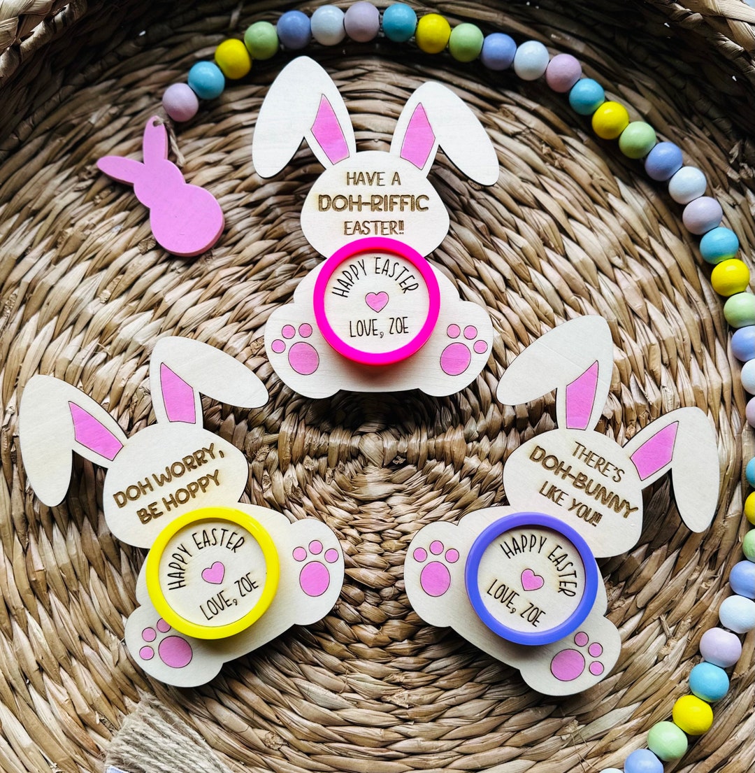 Personalized Playdoh Easter Card • Class Playdoh Gifts • Easter Party ...