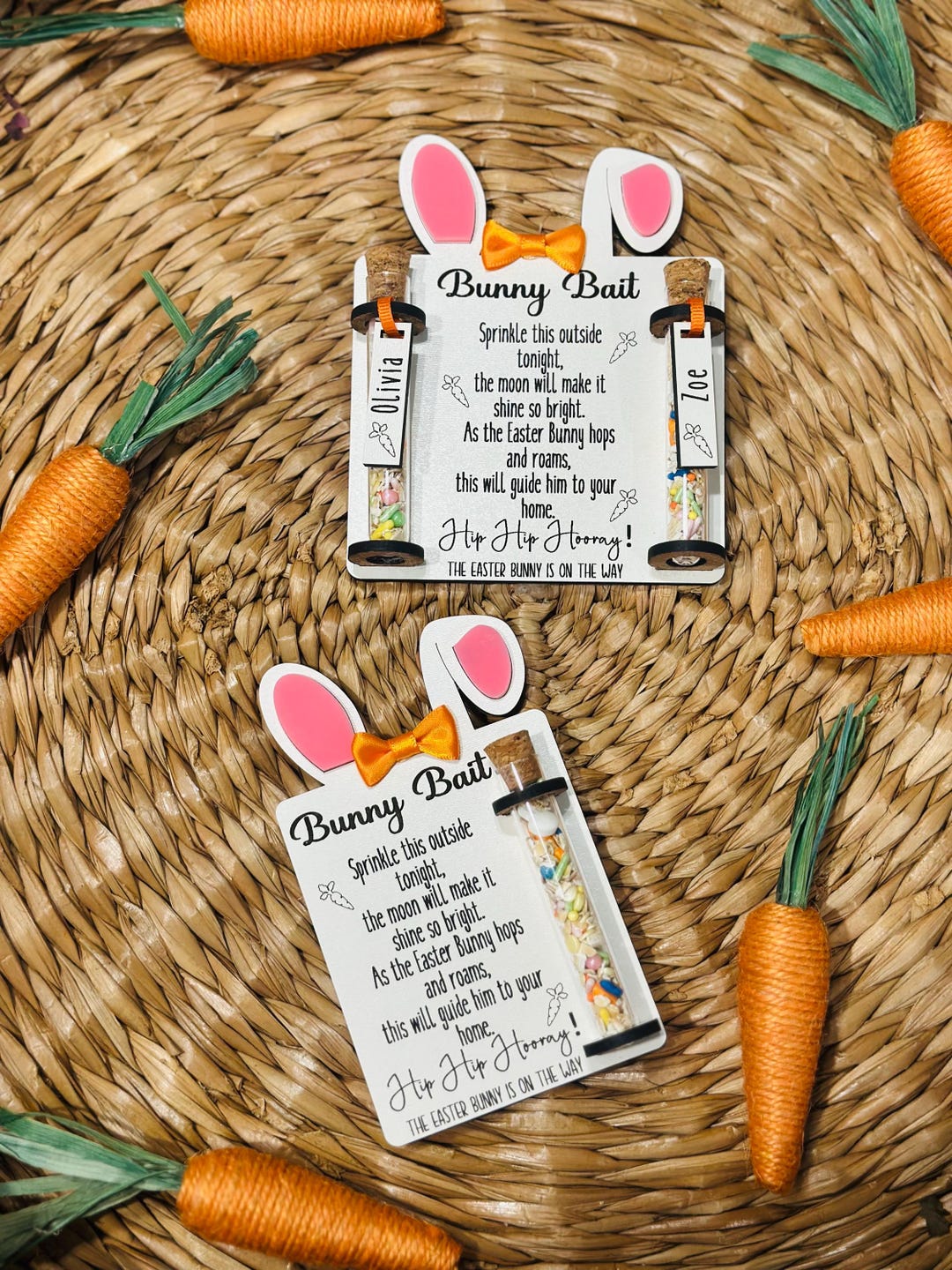 Personalized Bunny Bait: Magic Easter Food, Engraved Card - Etsy