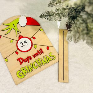 Grinch Christmas Countdown • Christmas Countdown Sign • Grinch Decor ...