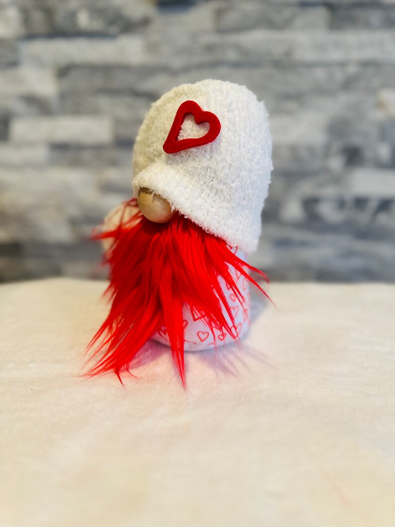 Valentine’s Day Gnome • Heart Gnome • Love Gnome • Gift Idea • Tiered ...