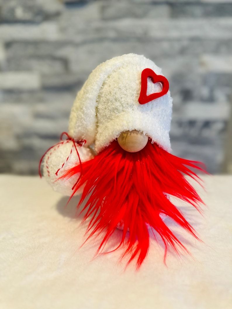 Valentine’s Day Gnome • Heart Gnome • Love Gnome • Gift Idea • Tiered ...