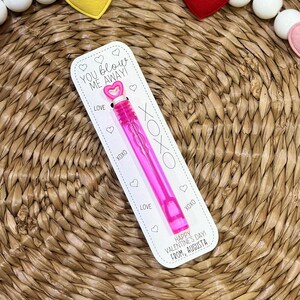 Personalized Valentine's Day Bubble Cards • Class Bubbles • Valentine ...