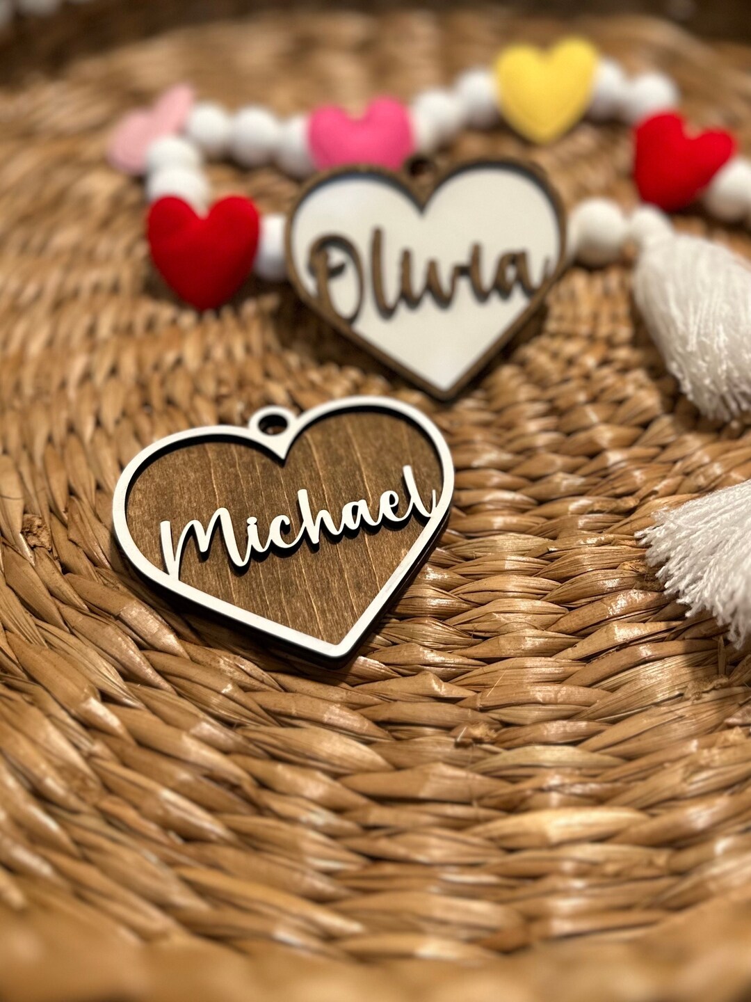 Personalized Conversation Heart Name Tags • Valentine Name Tags ...