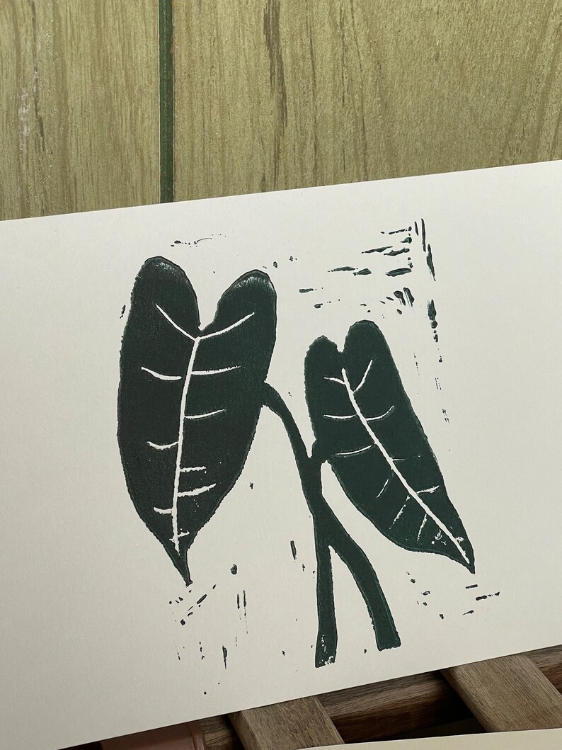 Simple Block Print 3 Pack 5x7 Original Prints Dog, Houseplant ...