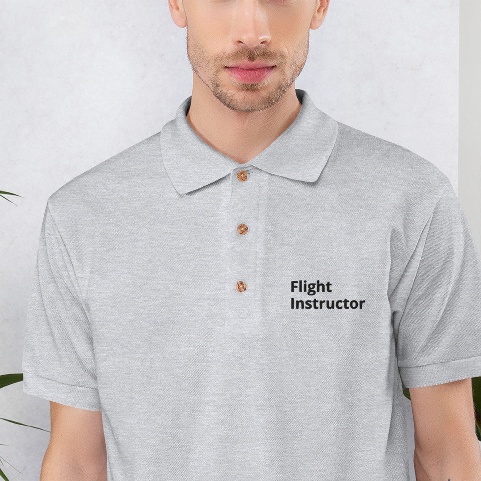 Men's Premium Pilot Polo Shirt, Flight Instructor Shirt, Shirt for ...